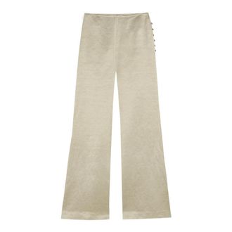 Cortana Flared Pants - - Trousers - Damen - Beige - S