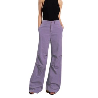 3x1 Lila Weite Hose f&uuml;r Frauen - - Trousers - Damen - Lila - M