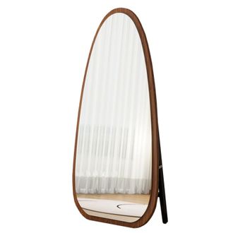 Generic Spiegel Standspiegel Ganzk&ouml;rperspiegel Dekorative f&uuml;r Ankleidezimmer Schlafzimmer und Wohnzimmer(Walnut,75x160 cm)