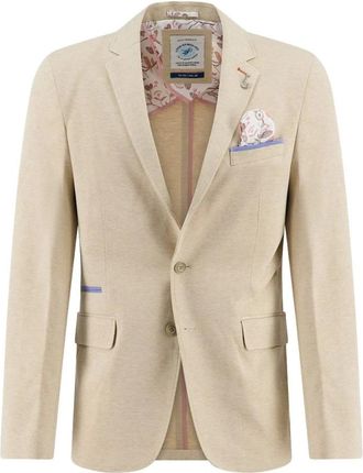 A Fish Named Fred Homme, Costumes, Beige, Taille: 3XL Melange Pique Blazer