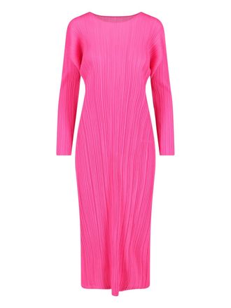 Issey Miyake Plissiertes Midikleid