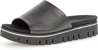 Gabor Damen Pantoletten, Frauen Slipper,Moderate Mehrweite (G),Slip-ons,Backless Slipper,Mules,Gartenschuhe,schwarz (S.schwarz),38.5 EU / 5.5 UK