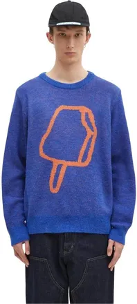 Icecream Icecream, Herren, Strickwaren, Blau, XLGr&ouml;&szlig;e