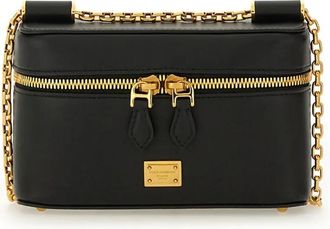 Dolce & Gabbana Hobo Bags - Sicily Black Leather Shoulder Bag - Gr. unisize - in Schwarz - für Damen