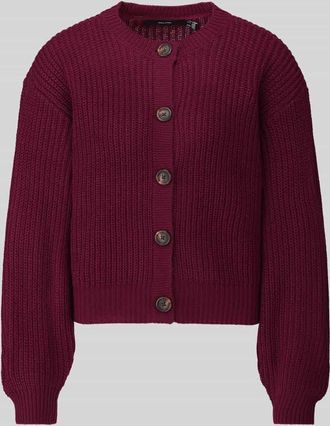 Vero Moda Loose Fit Strickjacke mit einreihiger Knopfleiste Modell LEA