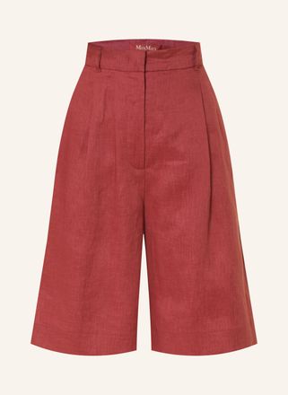 Max Mara Max Mara Studio Leinenshorts Caravan rot