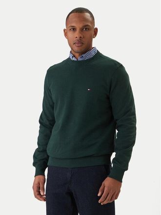 Tommy Hilfiger Sweatshirt Essential MW0MW37237 Gr&uuml;n Regular Fit