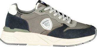 Blauer Homme, Chaussures, Gris, Taille: 46 EU Leather Baskets