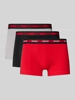 HUGO BOSS Slim Fit Trunks aus Baumwoll-Mix im 3er-Pack Modell PLANET
