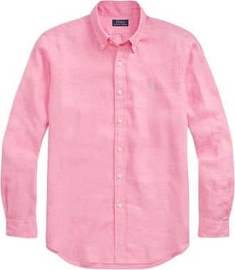 Polo Ralph Lauren Homme, Chemises, Rose, Taille: 2XL Chemise en lin