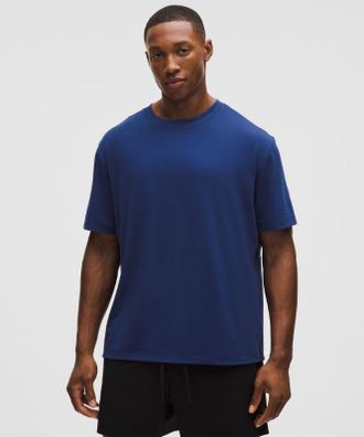 lululemon T-Shirt de training EasySet pour Hommes - Bleu - Taille 2XL