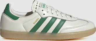 adidas Baskets Samba Og W Off White/Green/Gold Met