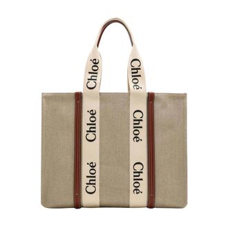 Chlo&eacute; Femme, Sacs, Beige, Taille: ONE Size Large Tote