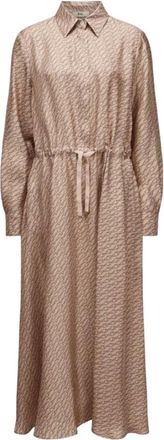 Herno Femme, Robes, Brun, Taille: 38 FR Silk Shirt Dress
