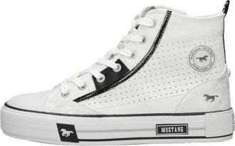 Mustang Femme, Chaussures, Blanc, Taille: 37 EU Chaussures &agrave; lacets Hoog