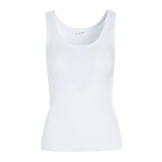 Bitte Kai Rand Wei&szlig;es geripptes Tanktop im Naibu-Stil - - Tops - Damen - Wei&szlig; - 2XL