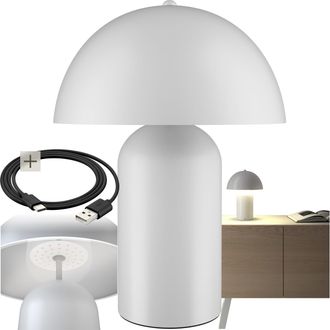 TecTake Tischlampe Vintage Pilzform, Pilzlampe Dekolampe, Tischleuchte, Leselampe, Nachtlicht, Lampe Wohnzimmer, Table Lamp, kleine Lampe, Tischlampe retro, k