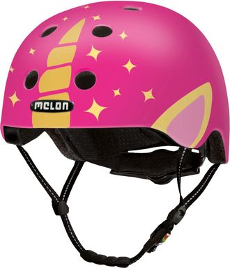 Melon »Unicorn« Leichter und Cooler Kinderfahrradhelm für Jungen und Mädchen mit maximalem Schutz Größe XXS-S (46-52cm) Rosa Pink Einhorn