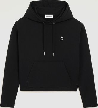 Ami Sweatshirt Contrasted Ami De Coeur Noir Blanc Creme