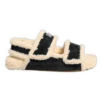 Dolce & Gabbana Faux-Fur Pantoletten - - Shoes - Herren - Beige - 44 EU