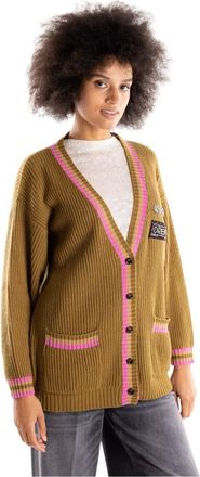 Brand Unique Femme, Pulls, Vert, Taille: 38 FR Maglia Cardigan