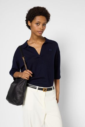Gerard Darel Polo en laine m&eacute;rinos fine - JULIANE - Marine