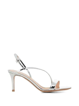 Gianvito Rossi Metal Mid Heel Sandals