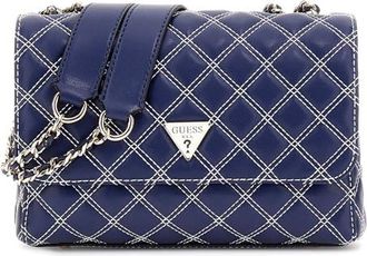 Guess Cruise Vibe CNVRTBLE XBDY Flap, Hand Bag Women, Marine/Blanc, Taille Unique