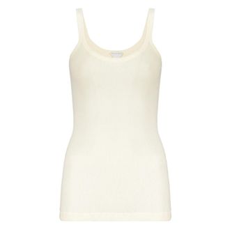 Bottega Veneta Geripptes Baumwoll Tank Top - - Tops - Damen - Beige - M