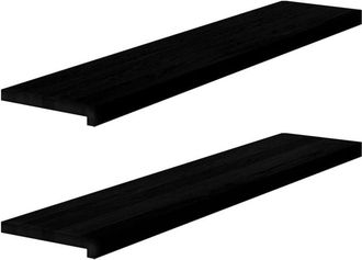 vidaXL Vidaxl - Fensterbänke 2 Stk. Dunkelbraun 120x25x2 cm Massivholz Eiche