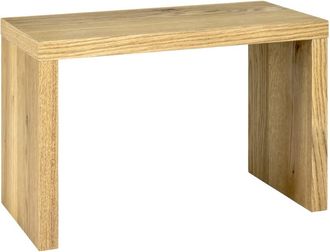 Haku Möbel Beistelltisch eiche, Echtholzfurnier, Wabenplatte - Maße: B 60 cm x H 40 cm x T 30 cm, Style: Modern