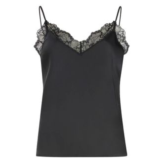 Calvin Klein Femme, Tops, Noir, Taille: 38 FR Débardeur en satin