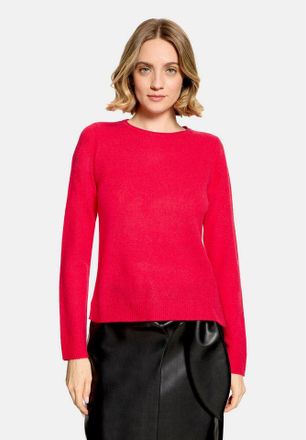 Cartoon Strickpullover Damen mit Rundhalsausschnitt (1-tlg)