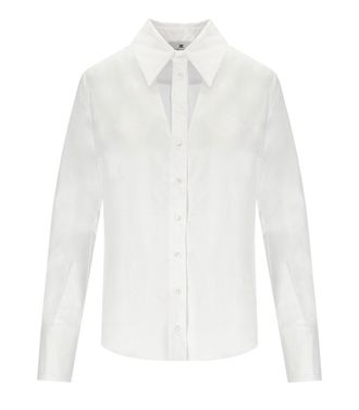 Elisabetta Franchi CHEMISE CUT-OUT BLANCHE ELISABETTA FRANCHI