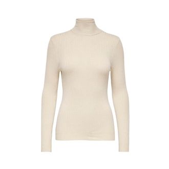 Only Onlkarol Rollneck Pullover - - Knitwear - Damen - Beige - XS