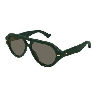 Bottega Veneta Lunettes de soleil aviateur - unisex - Accessoires - Vert - Taille: 56 MM