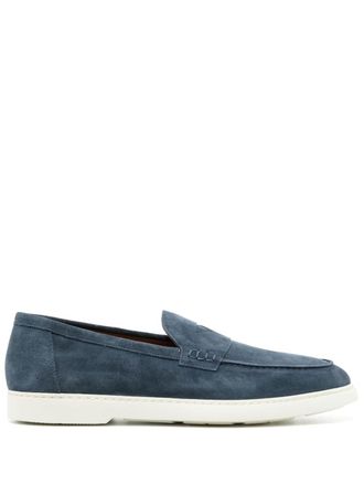 Doucal's Penny-Loafer aus Wildleder - Blau