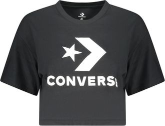 Converse Femme, Tops, Noir, Taille: 42 FR T-shirt &agrave; manches courtes