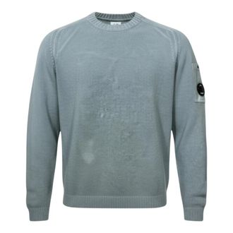 C.P. Company Cotton Chenille Crew Neck - - Sweatshirts & Hoodies - Herren - Grau - M