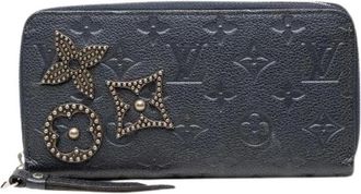 Louis Vuitton Portefeuille Pre-owned en toile - Femme - Pre-owned - Bleu - Taille: ONE Size