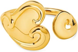 Oscar De La Renta bracelet Swirl Heart - Or