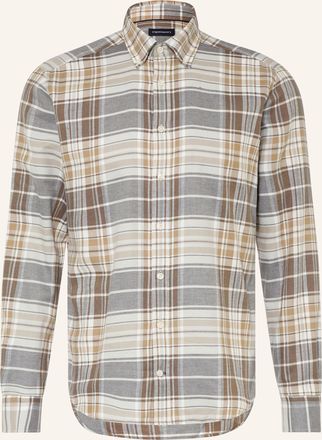 Strokesman's Strokesmans Flanellhemd Regular Fit grau