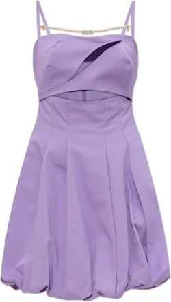 Versace Jeans Couture Femme, Robes, Violet, Taille: 40 FR Robe Courte avec Fentes D&eacute;coratives