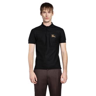 Burberry Metallic EKD Cotton Polo Shirt