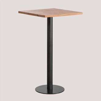 Sklum Quadratischer Stehtisch aus Akazienholz Macchiato &x2194&xFE0E 60 cm