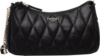 Twinset Femme, Sacs, Noir, Taille: ONE Size Sac bandouli&egrave;re matelass&eacute;