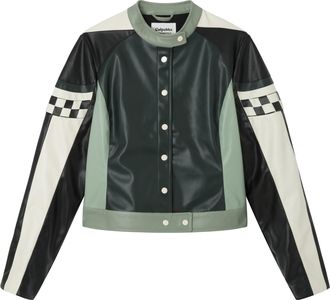 Springfield Damen-Jacke mit Paneldesign im sportlichen Look, Kollektion Deine Schuld, Schwarz, XL