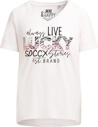 soccx V-Shirt aus Baumwolle