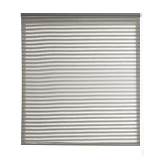 Estoralis | Robert | Modernes Design-Rollo | Lichtdurchl&auml;ssig Stoff | Grau | 90 x 195 cm. (Breite/H&ouml;he) Stoffgr&ouml;&szlig;e 87 x 190 cm. | Rollos f&uuml;r Fenster und T&uuml;ren