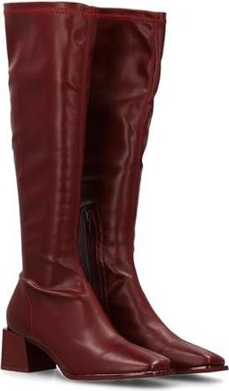 Shoes & Blues Bottes hautes pour femme, finition lisse, design stylisé et élégant. Talon carré. Bout carré idéal pour lhiver automne., Pubordeaux, 37 EU